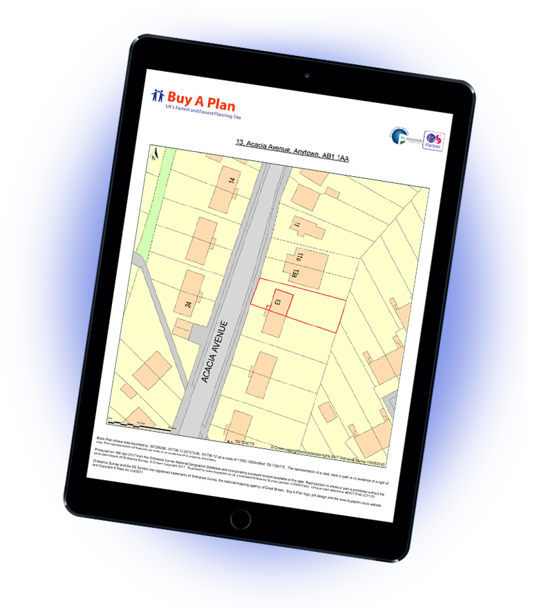 Block Plans for Planning Applications - £7.99 | BuyAPlan