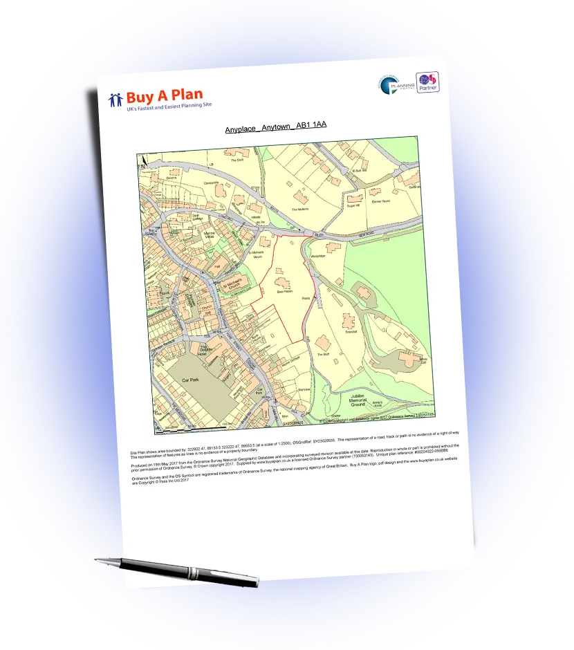 Ordnance Survey® 1:2500 Scale Plans - £49| BuyAPlan