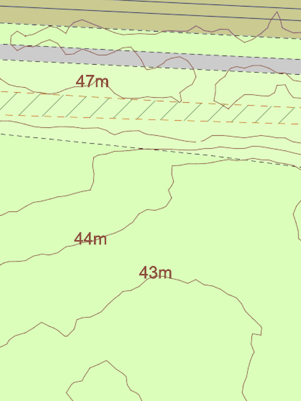 1m contours available to order with OS MasterMap®