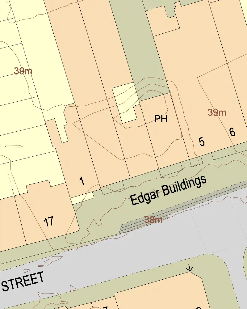 1m contours available to order with OS MasterMap®